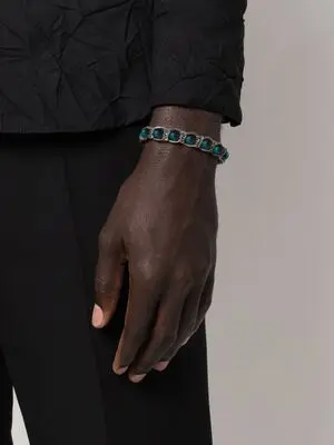 Emanuele Bicocchi Shamballa Bead Bracelet - Silver