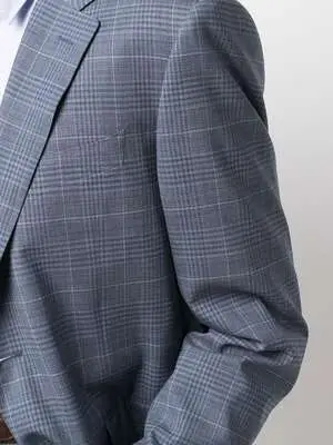 Canali Wool Plaid Blazer