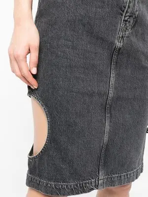 Off-White Meteor Denim Pencil Skirt
