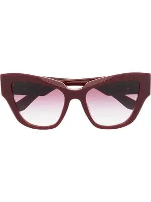 Dolce & Gabbana Logo-plaque Butterfly-frame Sunglasses