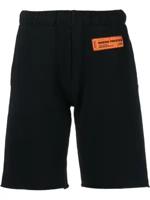 Heron Preston Logo-patch Knee-length Shorts