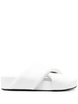 JIL SANDER Jil Sander Crossover-Strap Slip-On Sandals
