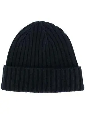 N.peal Chunky Ribbed Hat - Blue