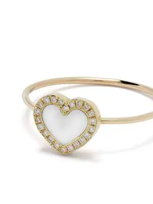 JENNIFER MEYER 18kt Yellow Heart Diamond Ring