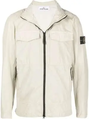 Stone Island Compass-patch Zip-up Jacket