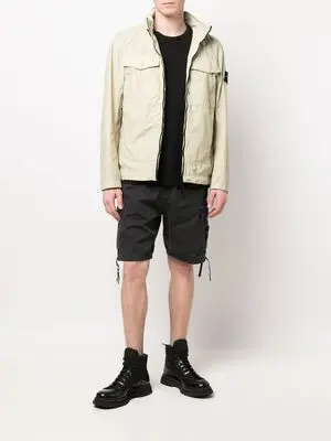 Stone Island Compass-patch Zip-up Jacket