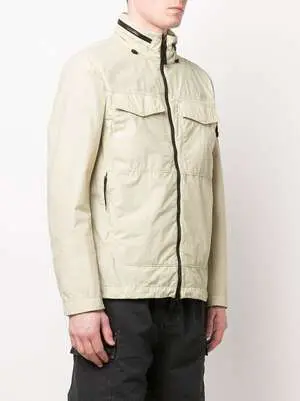 Stone Island Compass-patch Zip-up Jacket