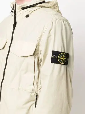 Stone Island Compass-patch Zip-up Jacket