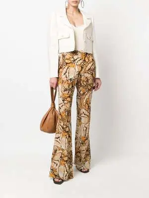 Alberta Ferretti Single-breasted Cropped Blazer