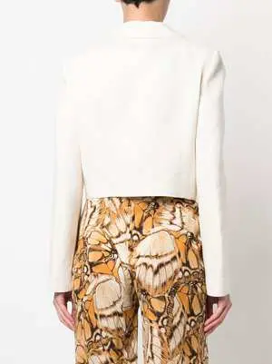 Alberta Ferretti Single-breasted Cropped Blazer