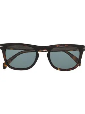 DB EYEWEAR BY DAVID BECKHAM Tortoiseshell Square Frame Sunglasses - Brown