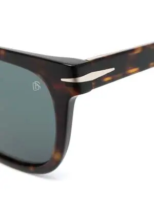 DB EYEWEAR BY DAVID BECKHAM Tortoiseshell Square Frame Sunglasses