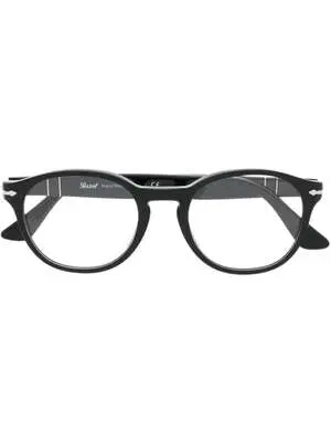 Persol Round-frame Optical Glasses - Black