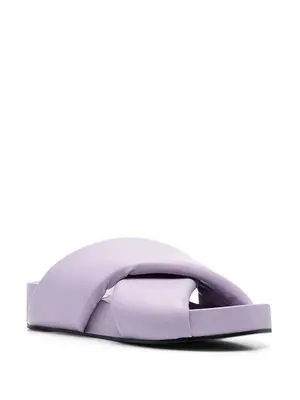 JIL SANDER Crossover-strap Slip-on Sandals - Purple