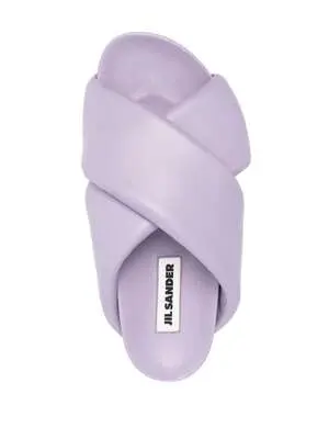 JIL SANDER Crossover-strap Slip-on Sandals - Purple