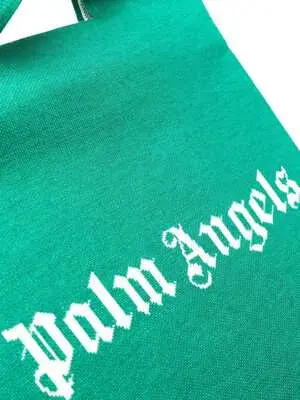 Palm Angels Logo-print Tote Bag - Green