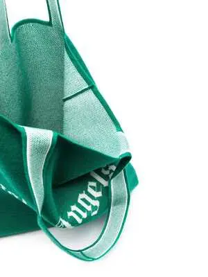 Palm Angels Logo-print Tote Bag - Green
