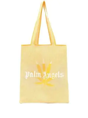 Palm Angels Logo-print Tote Bag - Yellow