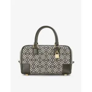 Loewe Ladies Brown And Red Amazona 23 Leather Shoulder Bag, Size: 15.5x23x9.7cm Navy/black