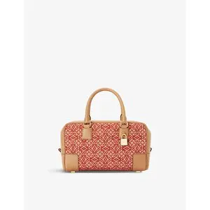 Loewe Ladies Brown And Red Amazona 23 Leather Shoulder Bag, Size: 15.5x23x9.7cm Red/warm Desert