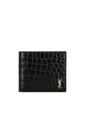 Saint Laurent Wallet In Black - Noir