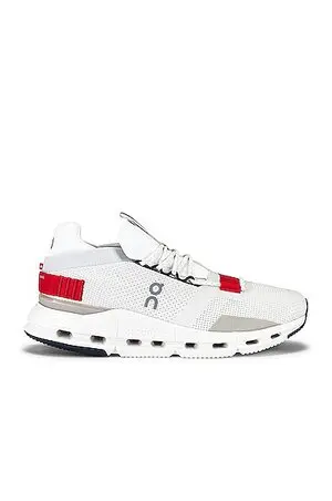 On On Cloudnova In White White & Red