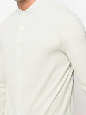 DELL'OGLIO Collarless Cotton Shirt
