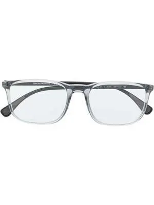Emporio Armani Emporio Armani Square Frame Eyeglasses Neutrals
