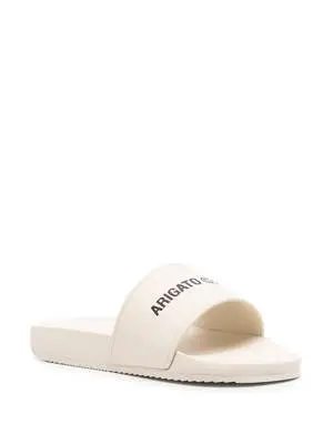 Axel Arigato Logo-print Pool Slides - Neutrals