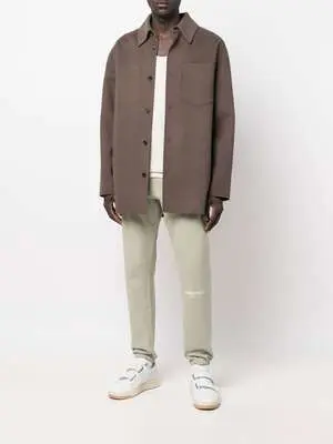 Fear Of God Slim-fit Track Pants - Green