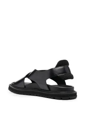 Premiata Crossover-strap Leather Sandals