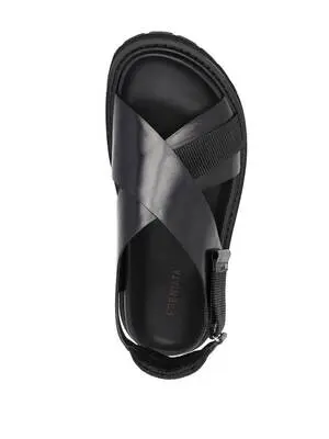 Premiata Crossover-strap Leather Sandals