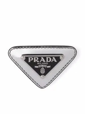 Prada Triangle Logo Brooch