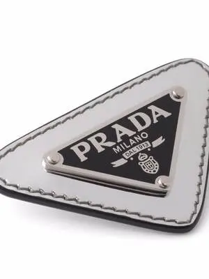 Prada Triangle Logo Brooch
