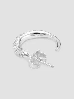 Ippolita Stardust Squiggle & Diamond Hoop Earrings