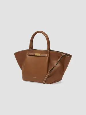 DEMELLIER Midi New York Leather Tote Bag