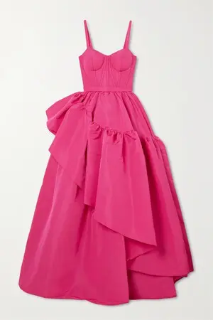 Alexander McQueen Ruffled Taffeta Gown - Pink