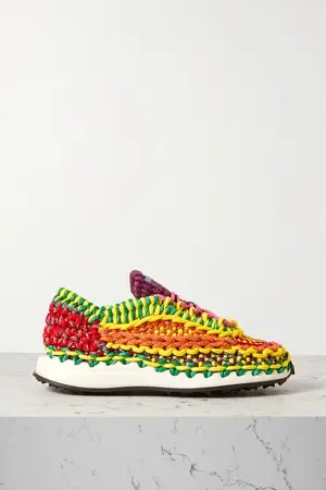Valentino Garavani Crochet-knit Sneakers