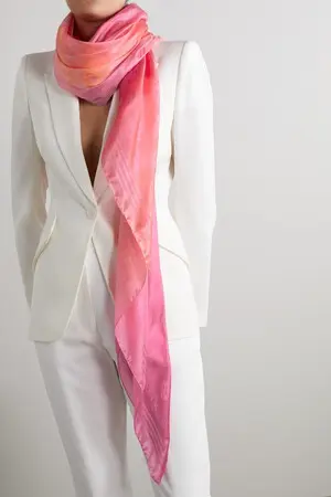 Alexander McQueen Silk-satin Scarf