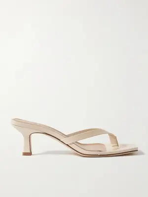 AeydĒ Wilma Leather Sandals - Neutrals
