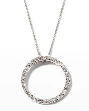 Roberto Coin Roberto Coin Pave Diamond Circle Necklace One-color