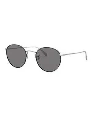 Oliver Spencer Oliver Peoples Coleridge Round Sunglasses Black