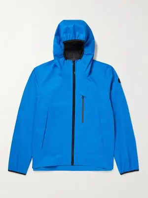 Moncler Sattouf Logo-print Hooded Jacket - Blue
