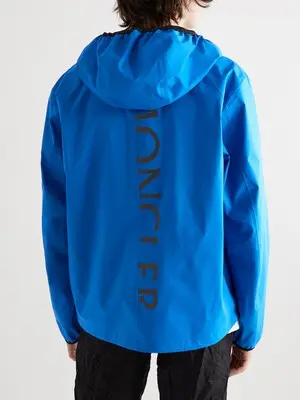 Moncler Sattouf Logo-print Hooded Jacket - Blue