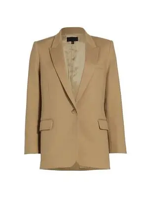 NILI LOTAN Diane Single-button Blazer Camel