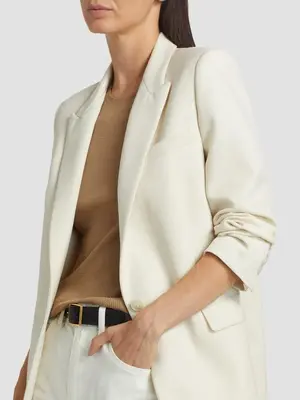NILI LOTAN Diane Single-button Blazer - Stone