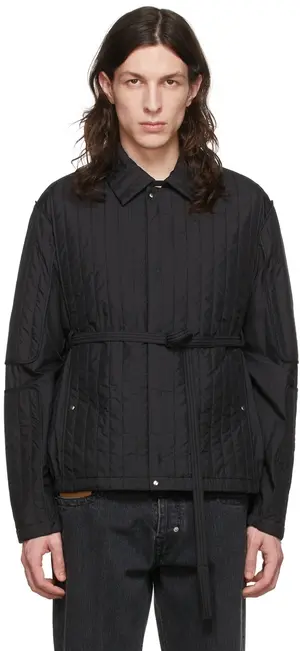 CRAIG GREEN Craig Green White Quilted Jacket - Black