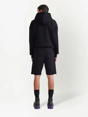 Off-White Helvetica Logo Track Shorts - Black
