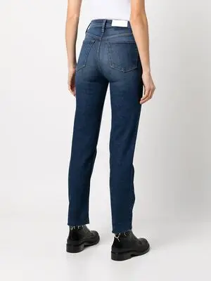 RE/DONE Stove Pipe High-rise Jeans - Blue