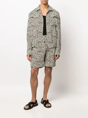 Nanushka Leopard-print Track Shorts
